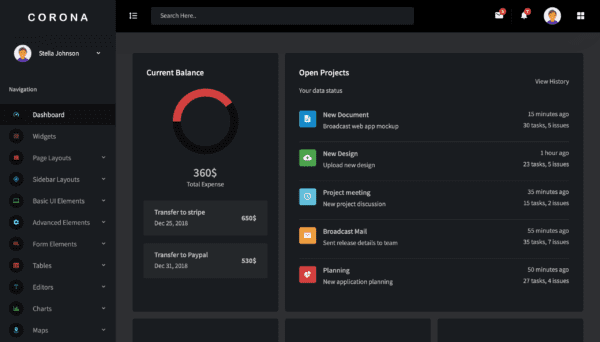 Top 7 Dark-Themed Admin Templates [+Bonus] - Flatlogic Blog