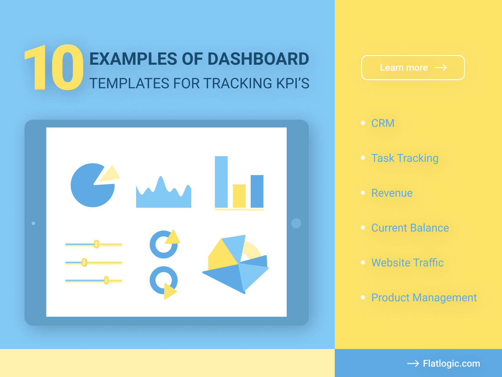 10+ Examples of Dashboard Templates for Tracking KPI’s - Flatlogic Blog