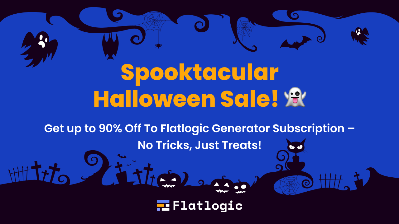 Spooky Savings! 90% OFF On Flatlogic Generator for Halloween ...